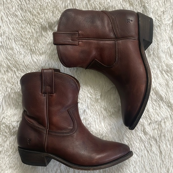 Frye | Shoes | Frye Billy Boot Short 9 Redwood Western Pull On | Poshmark